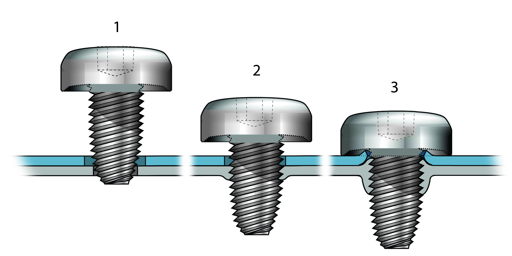 FASTITE®2000™ screw thin metal sheet - CELO - CELO Industrial Fasteners